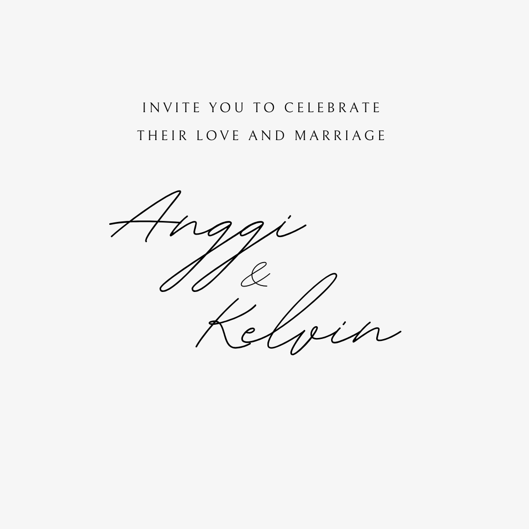 The Wedding of Anggi & Kelvin - Berlabuh Invitation